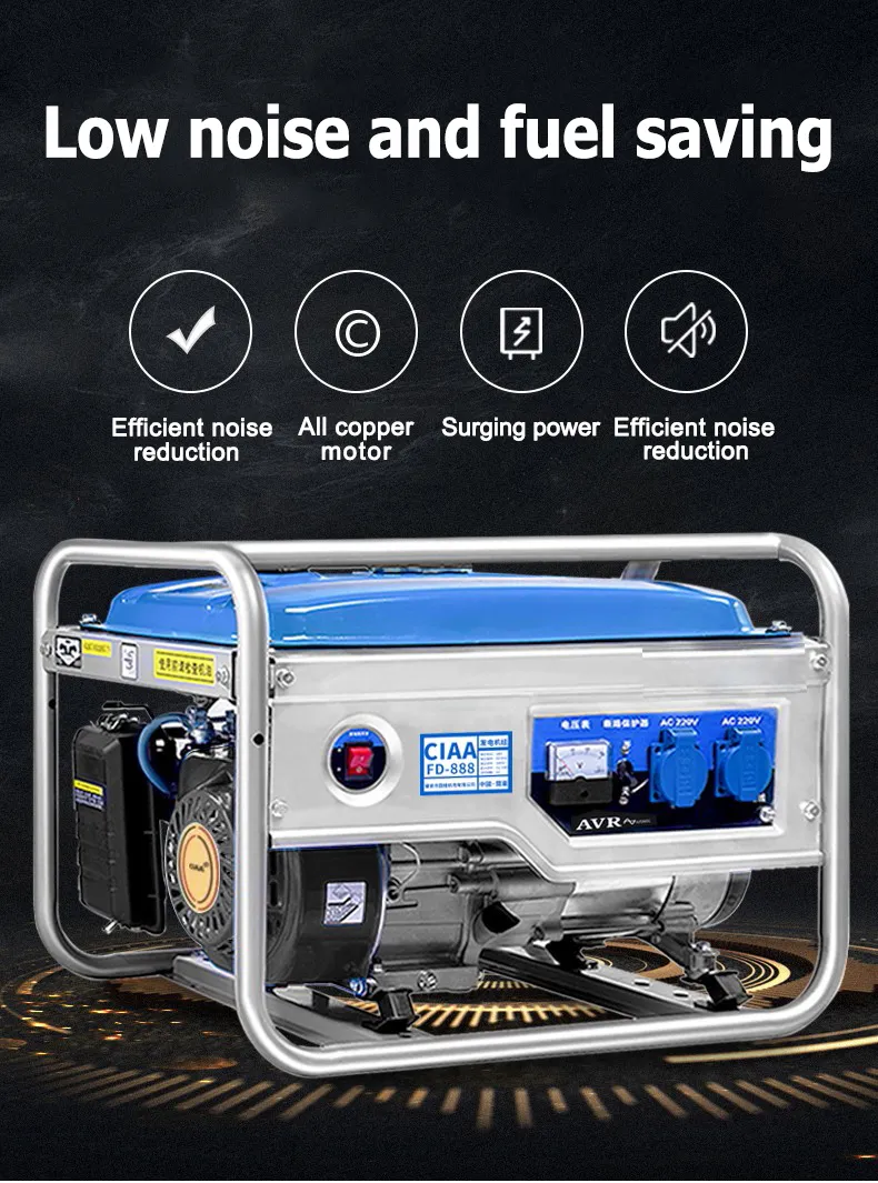 【COD】4000W Gasoline Generator Single Phase 4 Stroke Engine 220V ...