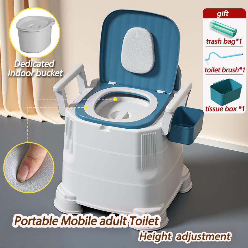 Arinola for Adult Portable Toilet Bowl Soft Pad Height Adjustable ...