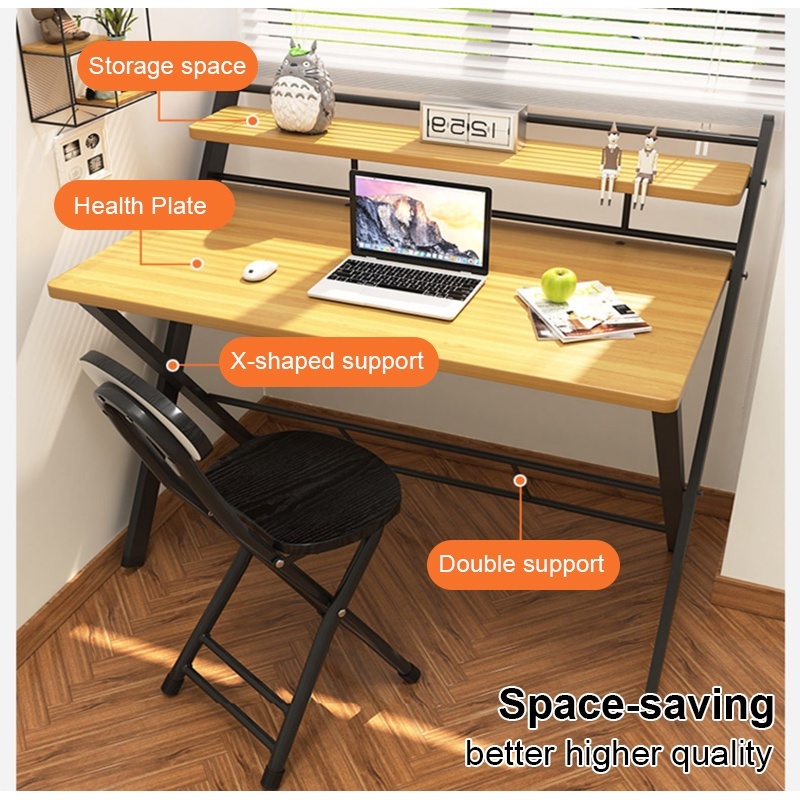 Foldable Table Desk Portable Study Table Computer Table Multipurpose ...