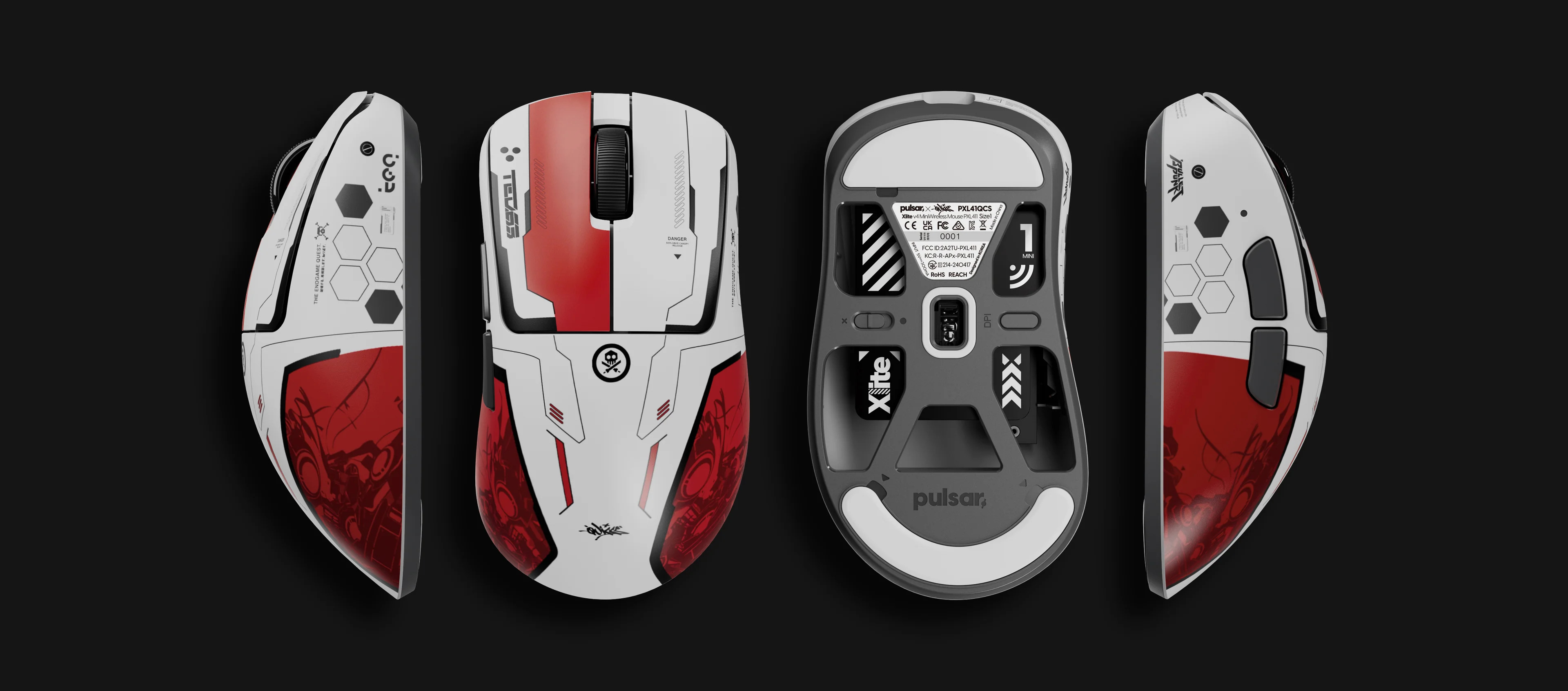 Pulsar Xlite v4 Mini Quiccs Edition Ultralight Wireless Esport Gaming ...