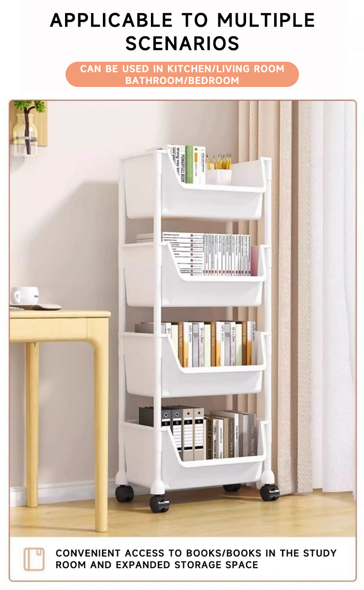 Oasia 2-5 Layer kitchen organizer storage rack book shelf organizer ...