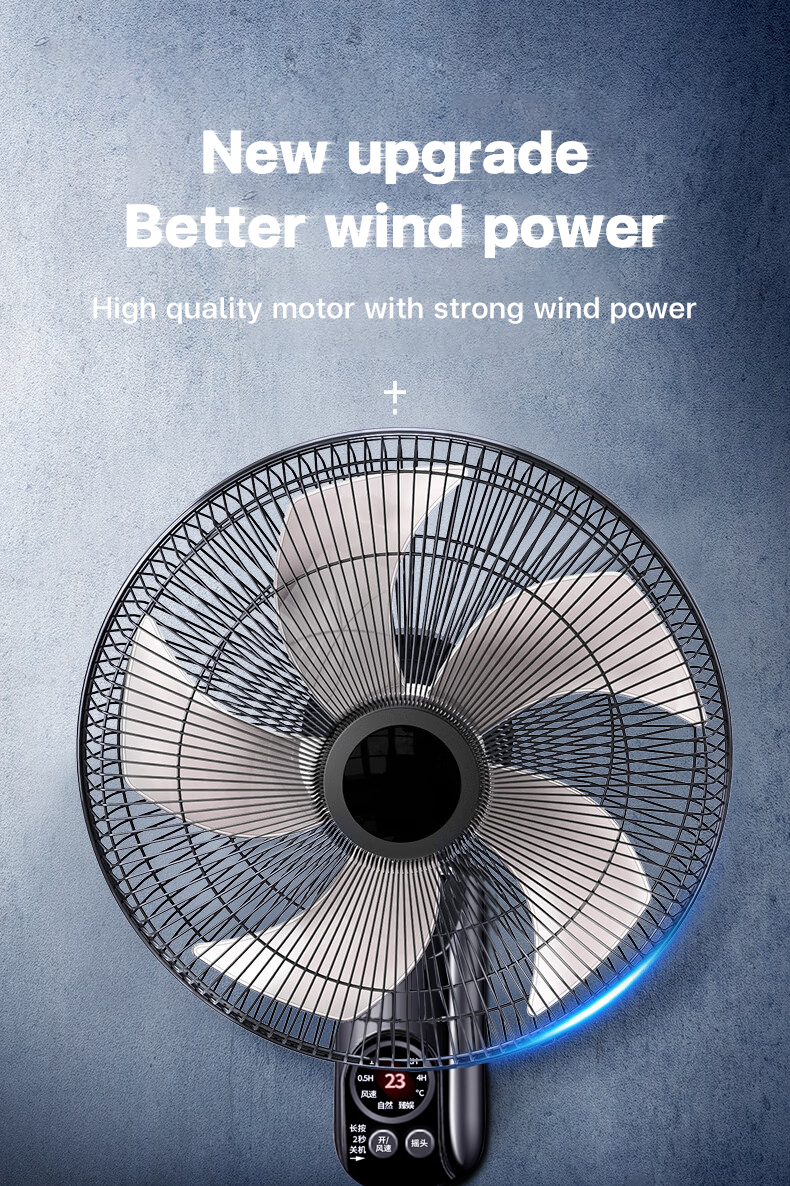JF Wall fan 16" electric fan remote controller wall fan floor fan ...