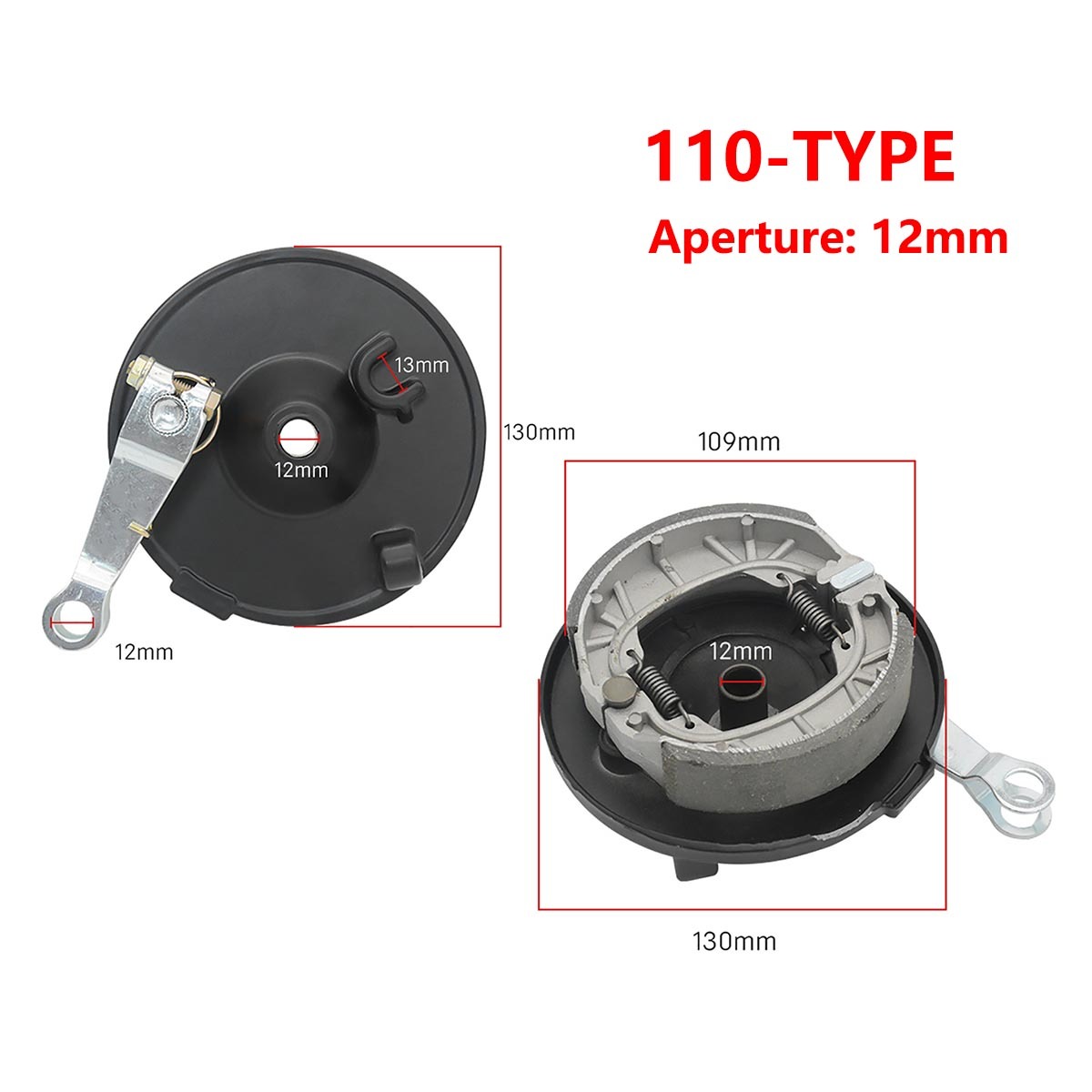 ebike front brake block assembly, for romai mini cruz, nwow erv, kenwie ...