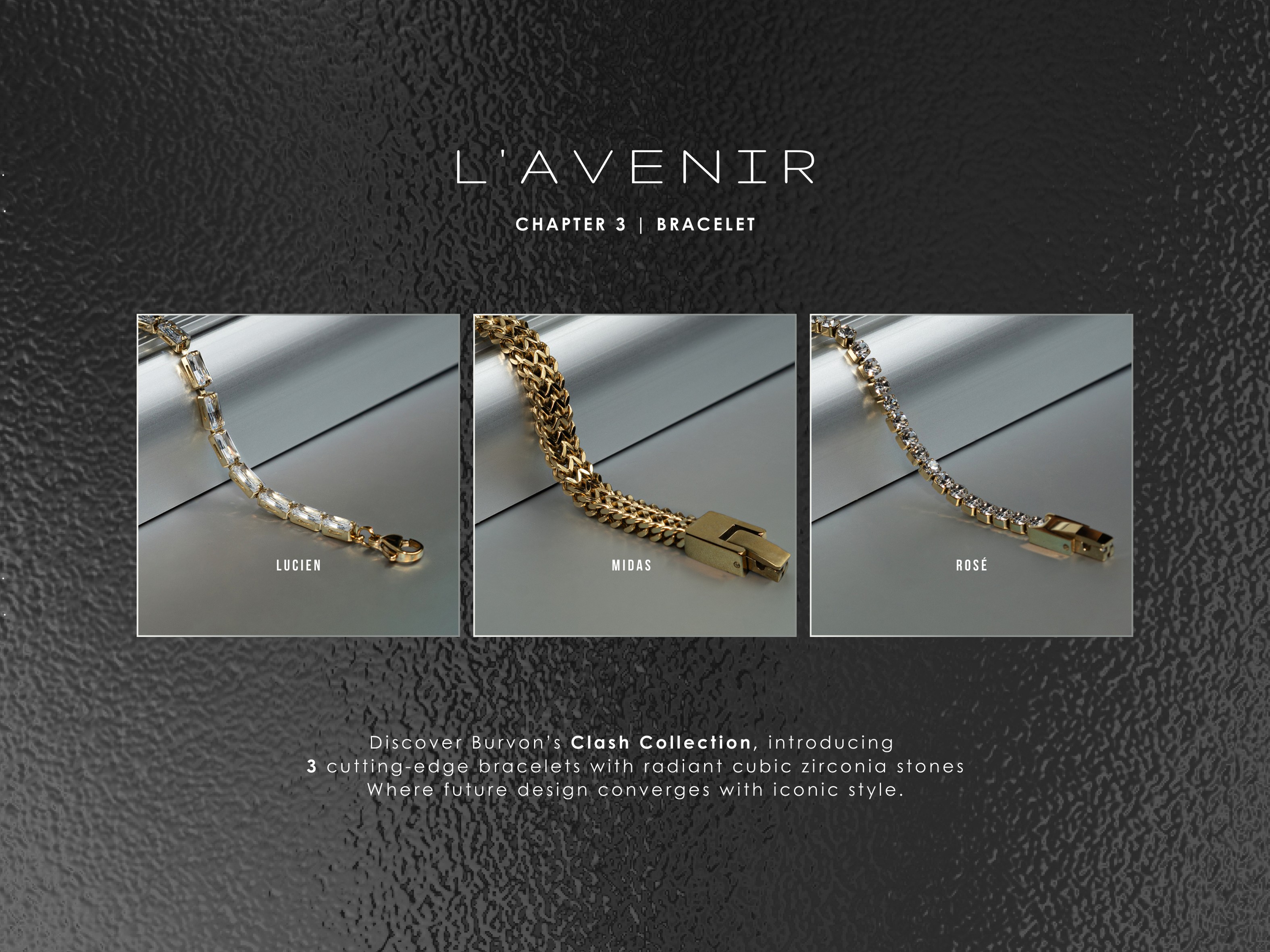 Burvon Clash Collection Bracelets (Modern Everyday Jewelry) | Shopee ...