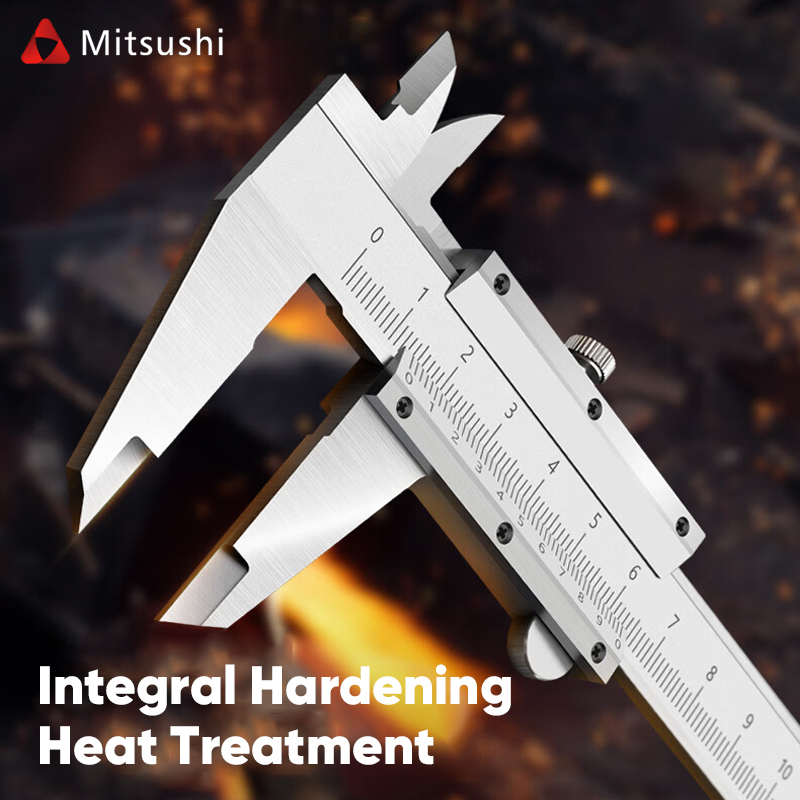 Mitsushi All Metal Stainless Steel Industrial Grade Measuring Caliper ...