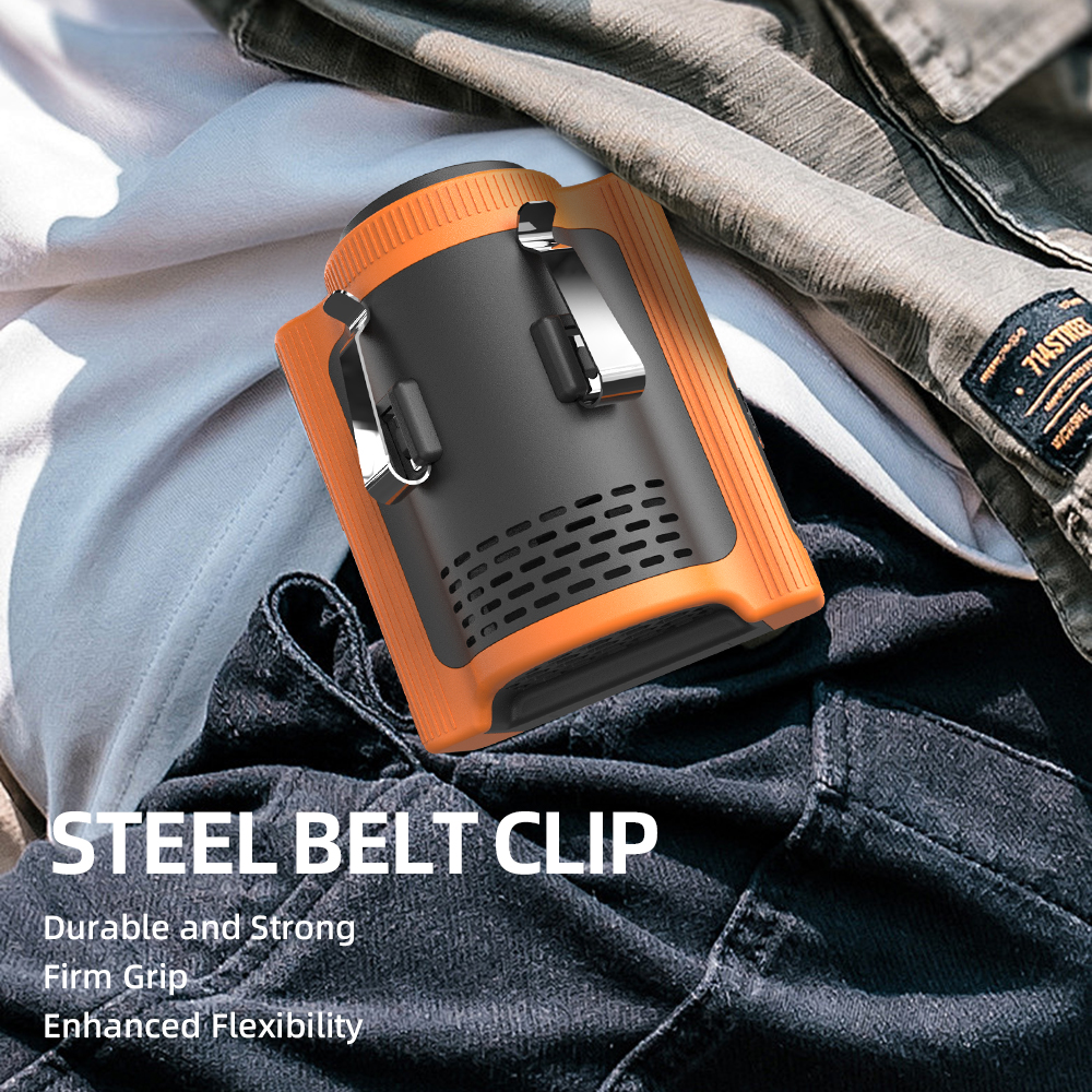 Orashare WF10 Waist Fan 10000mAh 5 Speed Strong Wind Portable Fan Rechargeable With Powerbank ...