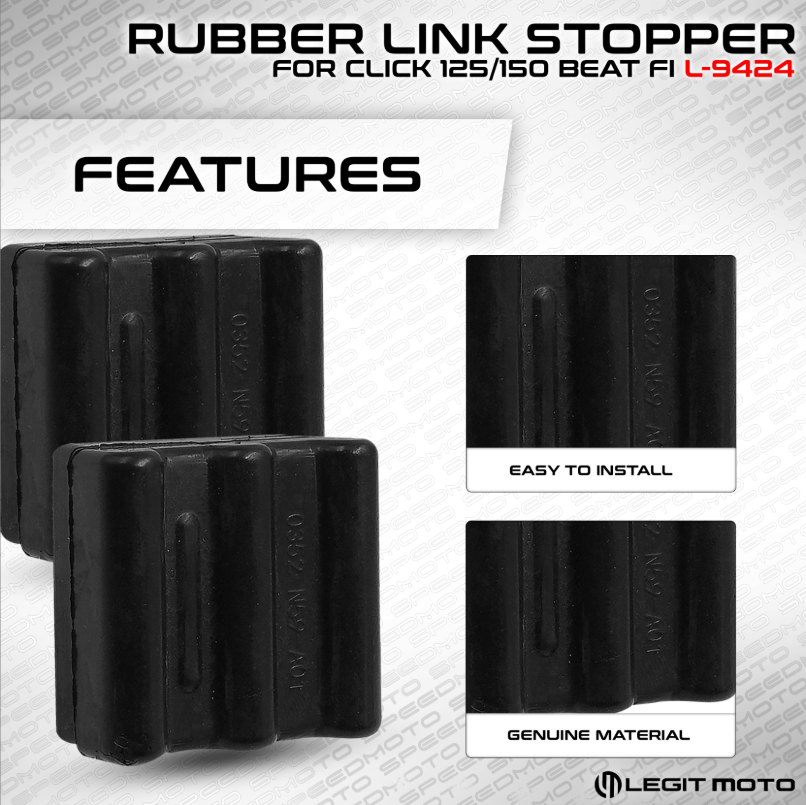 LEGITMOTO GENUINE RUBBER LINK STOPPER FOR HONDA CLICK 125I / 150I V1 ...
