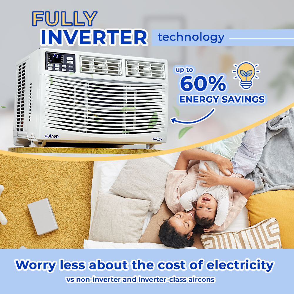 Astron 1 HP Fully Inverter Window Type Aircon - TCL105INV | Eco+ Series ...