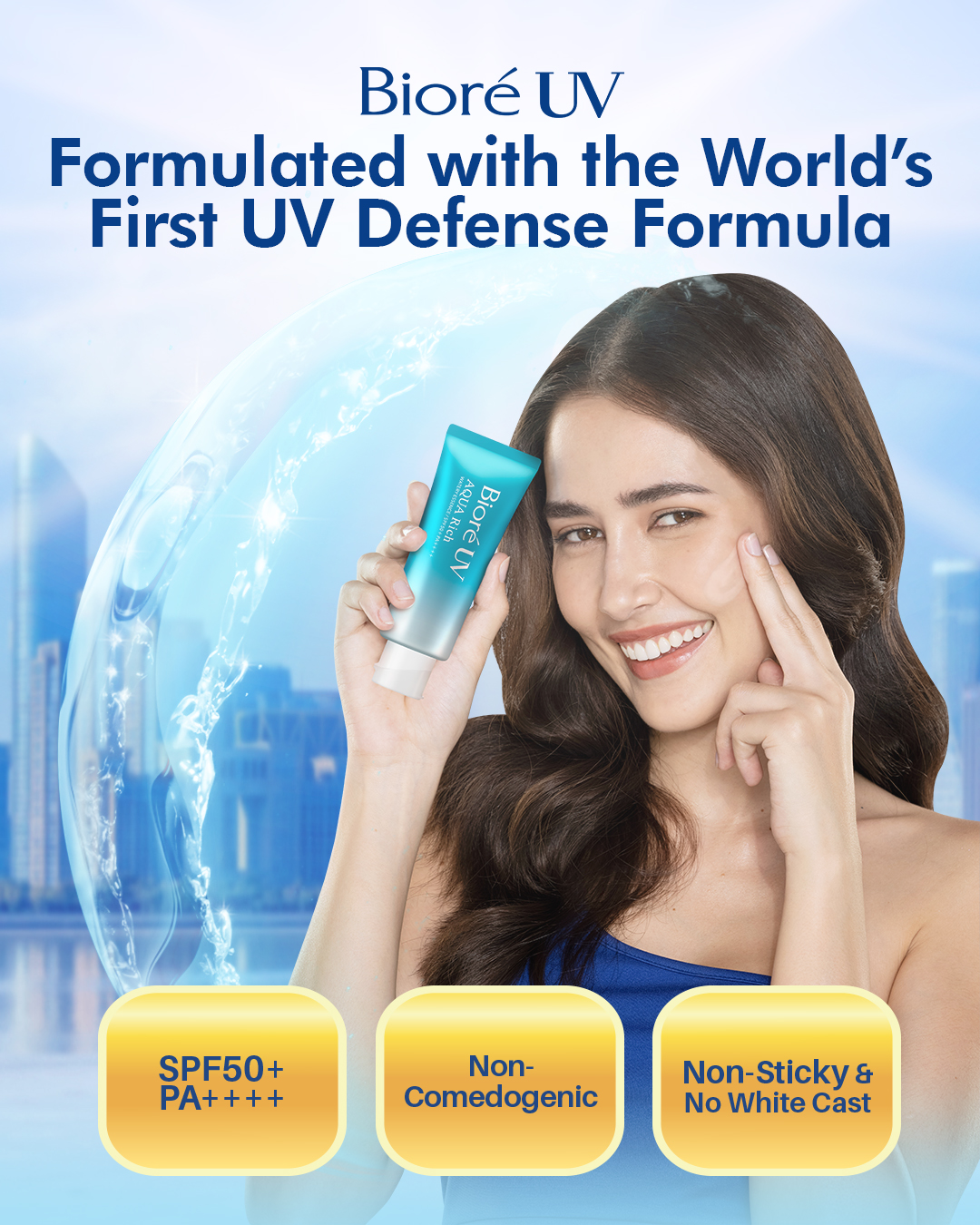 Biore UV Aqua Rich Watery Essence Sunscreen for Face SPF 50+ PA ...