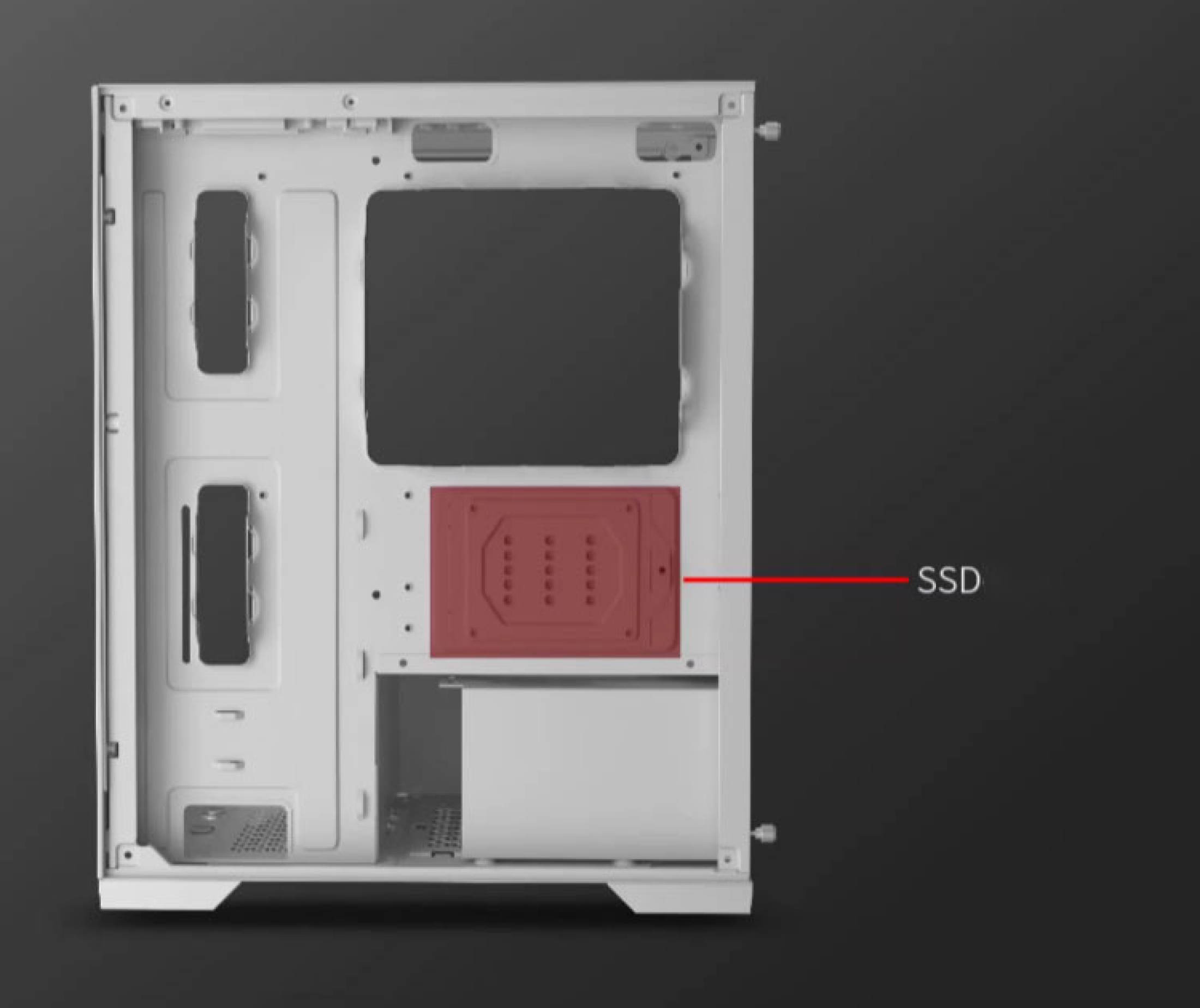 Pc Case Gaming Computer Case with Fan White Glass Inplay Seaview Palace ...