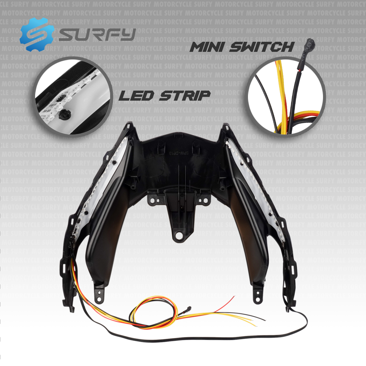 Aerox v2 Rear Signal Light Garnish Cover RGB LED Running Light Vivid ...