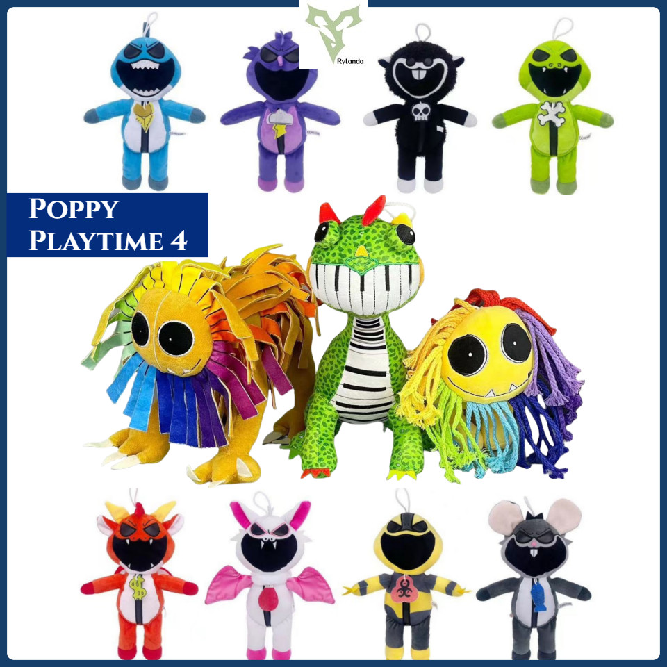 Poppy Playtime 4 Doey Plush Toy Nightmare Critters Yarnaby Pianosaurus ...