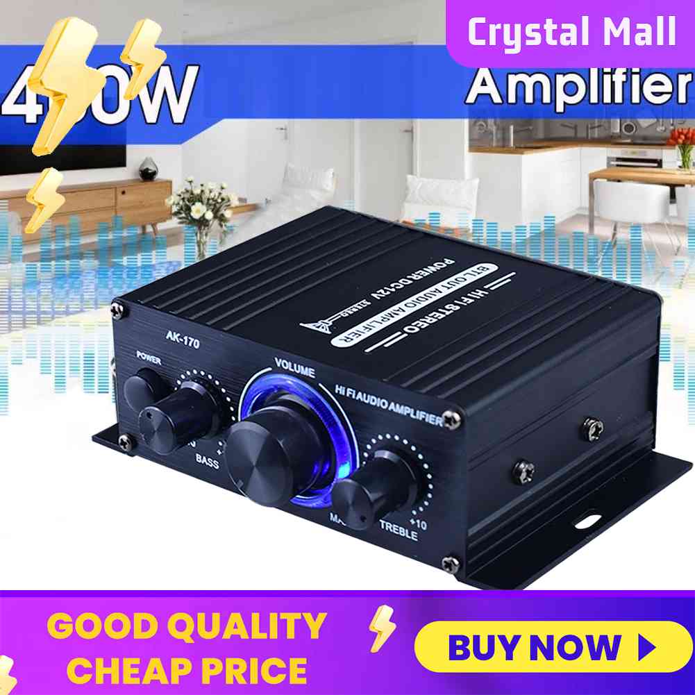 400w Mini Audio Amplifier Home Amplifier Bluetooth-free Auto Stereo ...
