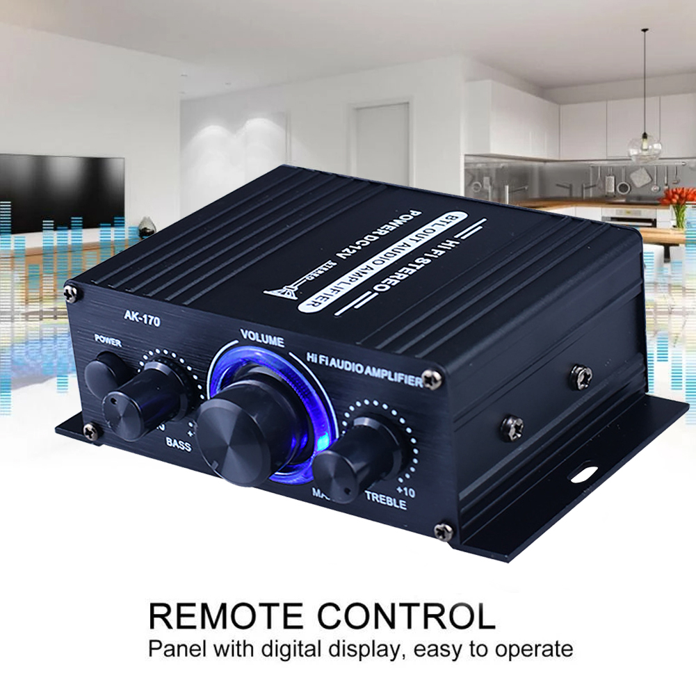 400w Mini Audio Amplifier Home Amplifier Bluetooth-free Auto Stereo ...