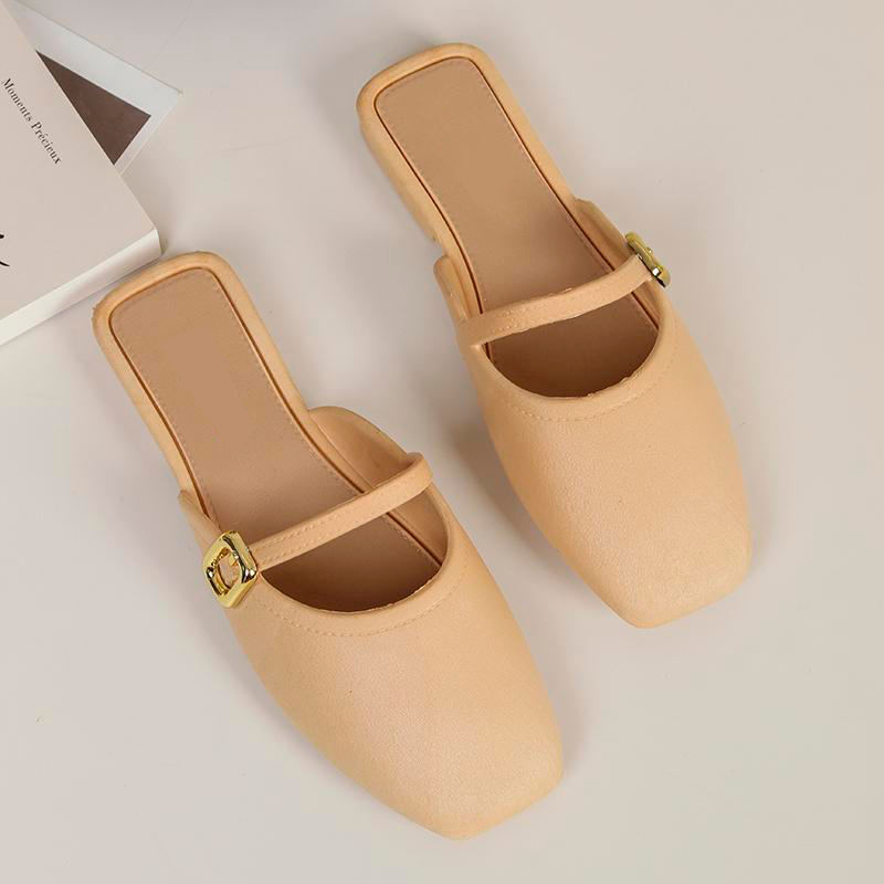 TBG Half Shoes For Women Flat Shoes For Women Closed Toe Mules For ...