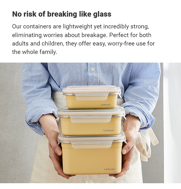 LocknLock Stainless Gold Container 1L | Microwave-Safe | Shopee Philippines