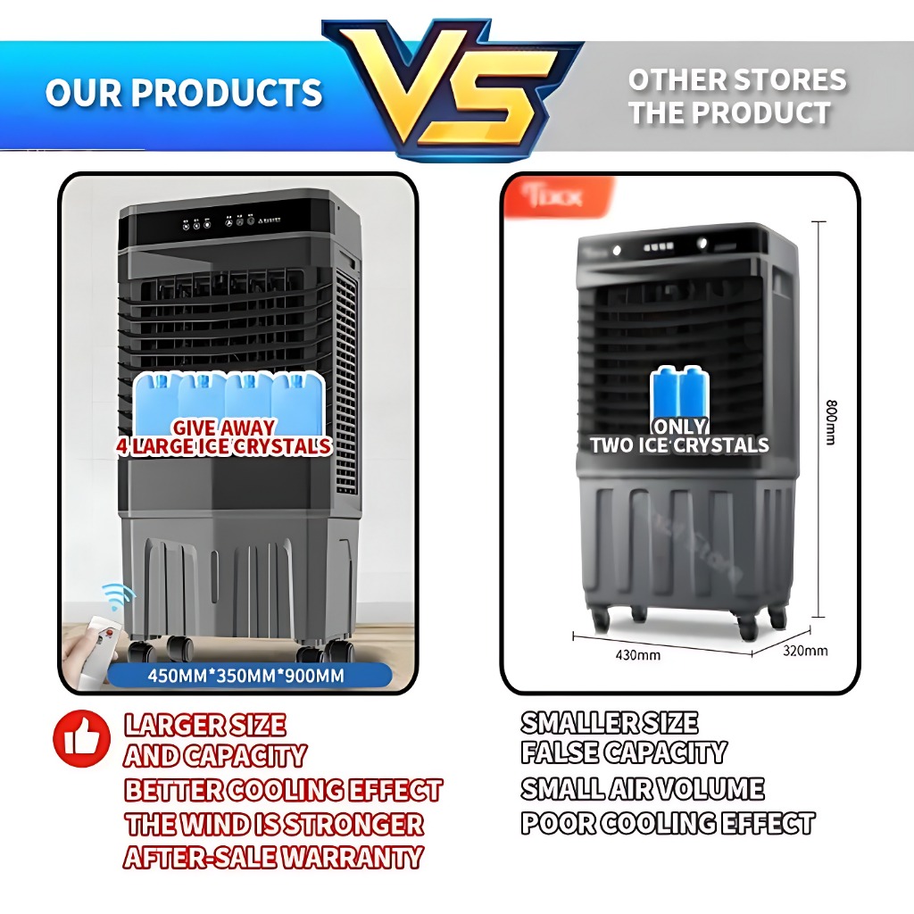Air cooler 6L 30L 40L 60L aircon air cooler fan air conditioner Super ...