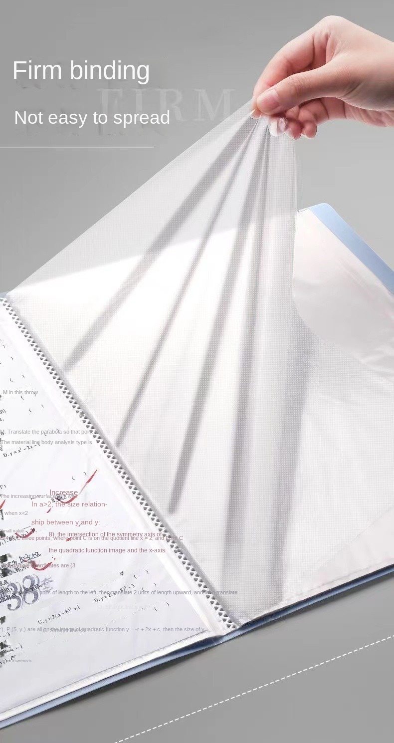 Paper Folder Organizer Clear Book Long/A4 Clear Folder Presentation ...