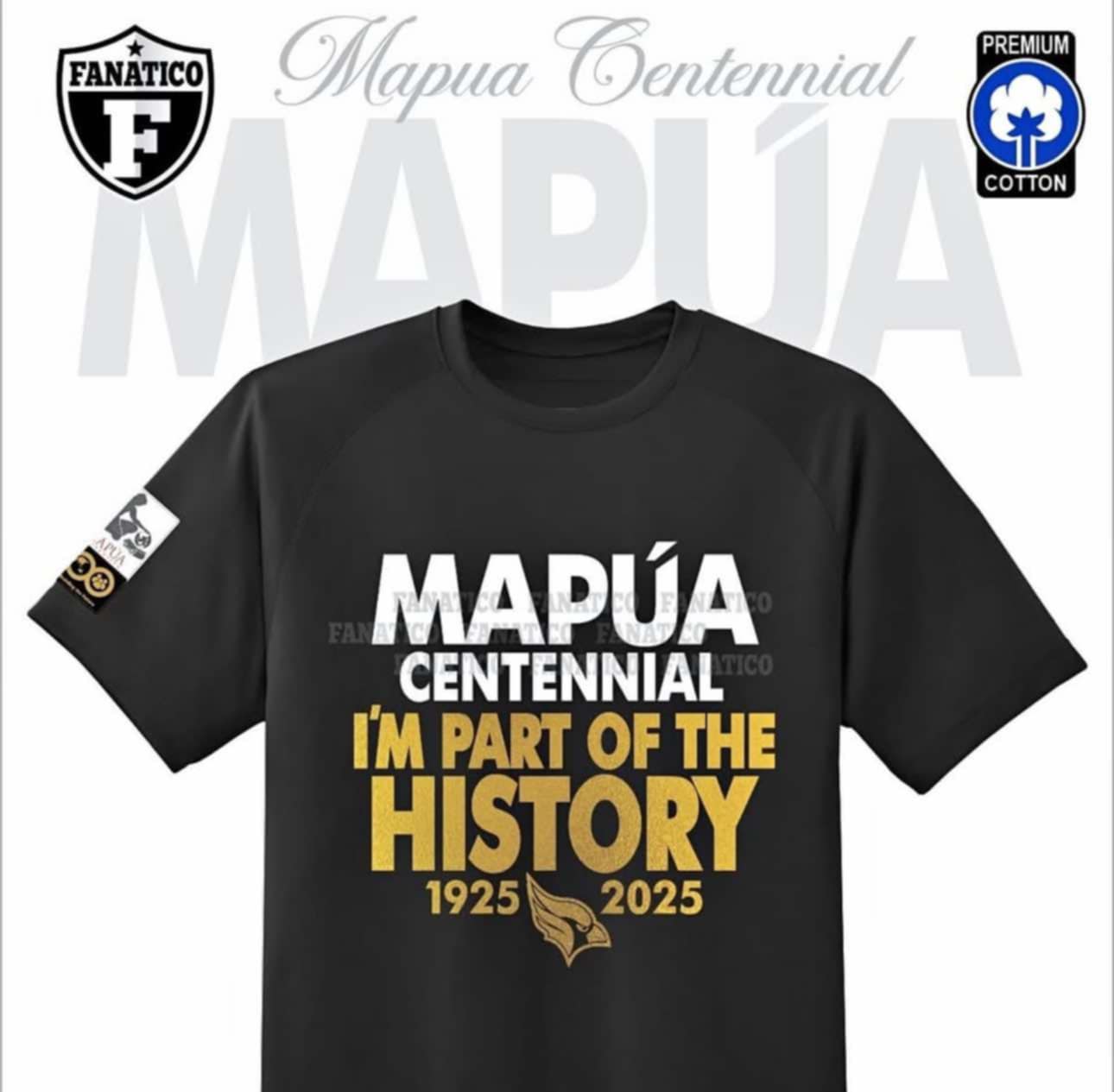 Fanatico Gildan Brand Mapua University Red Cardinal Centennial Shirt ...