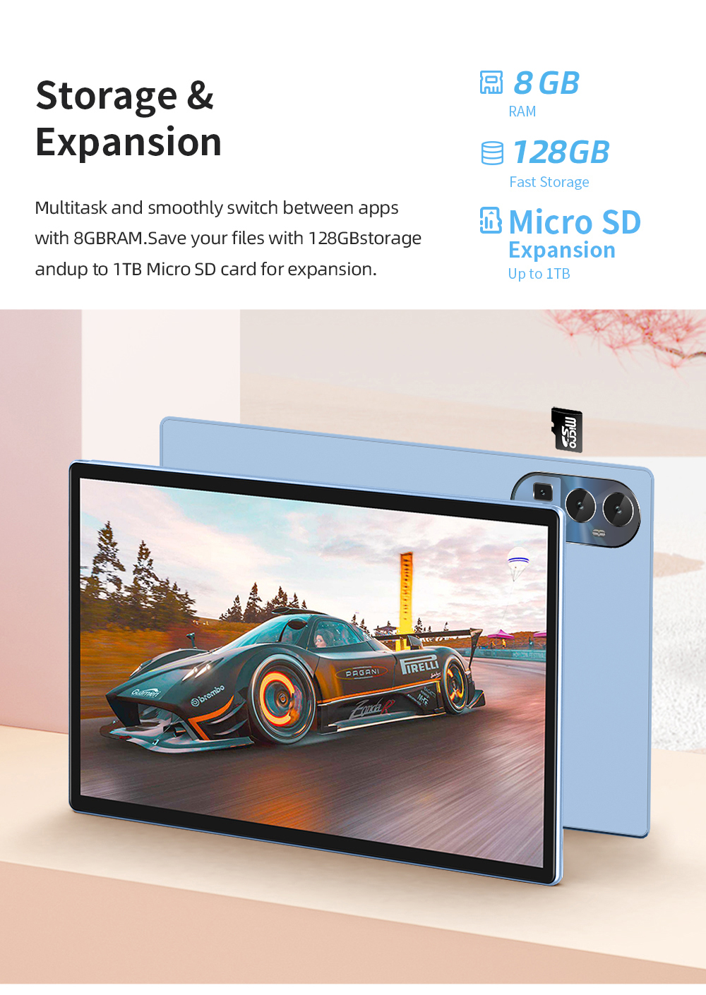 Tab HOT 5G Original Tablets 12 Inch 8GB + 128GB Android Tablet Online ...