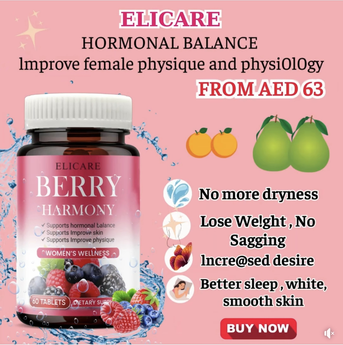 Elicare Berry Harmony - Balance Female hormones tablet SAFE & EFFECTIVE ...