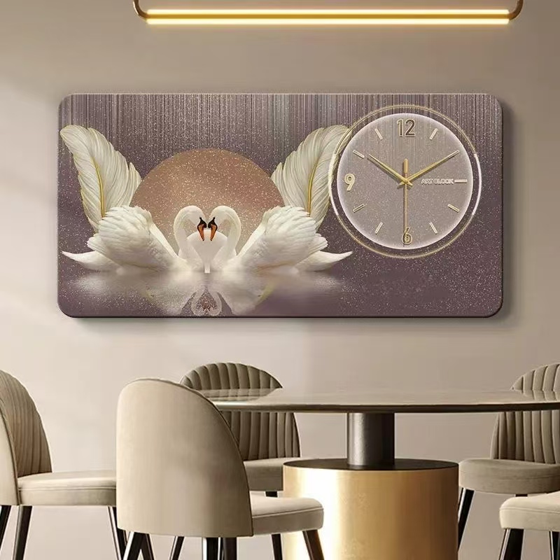 Premium Large living room clocks mural home 3d wall clock decorations ...