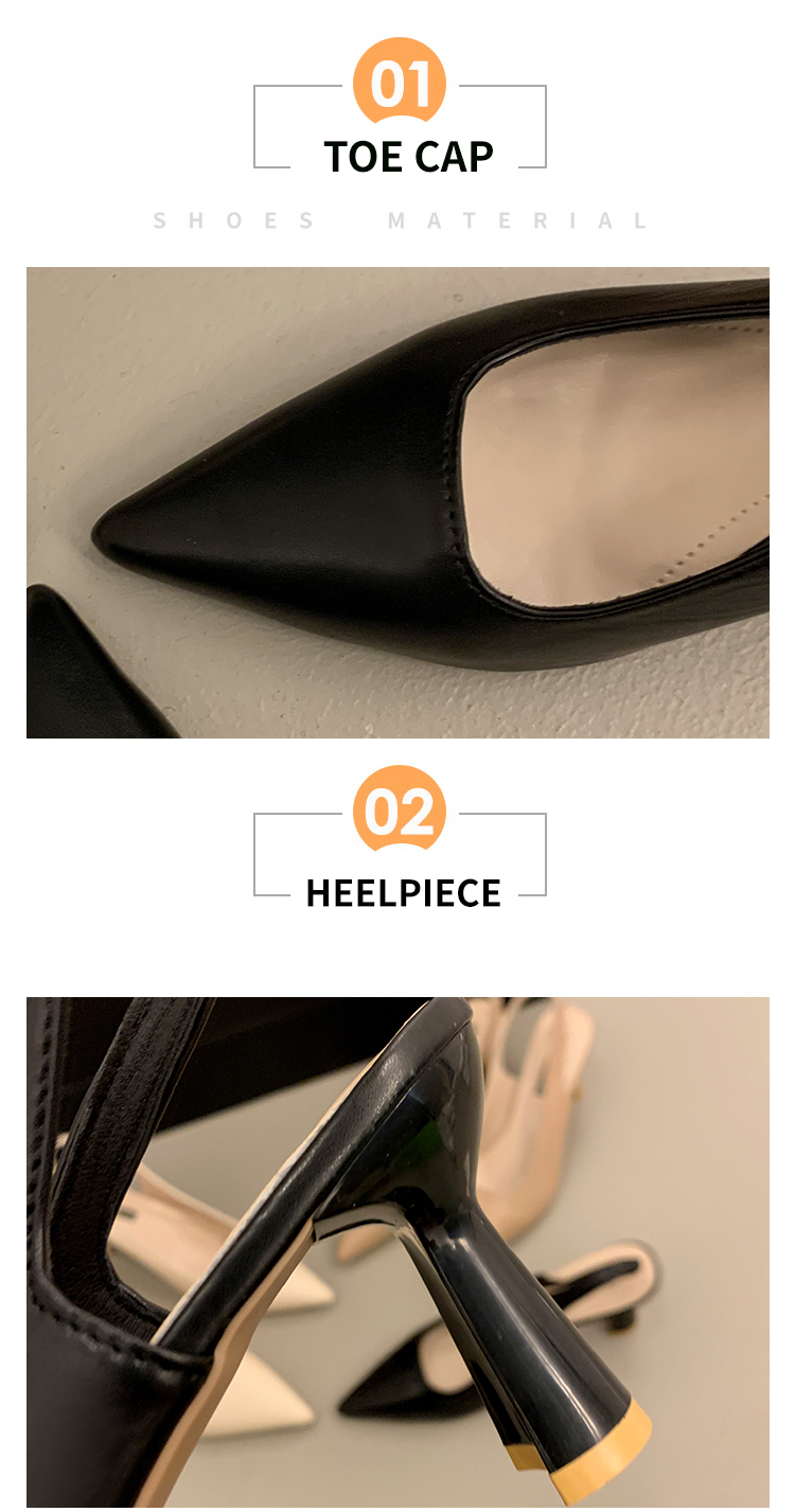 Venalisa Korean High Heels Sandals Cone High Heels Leather Work ...