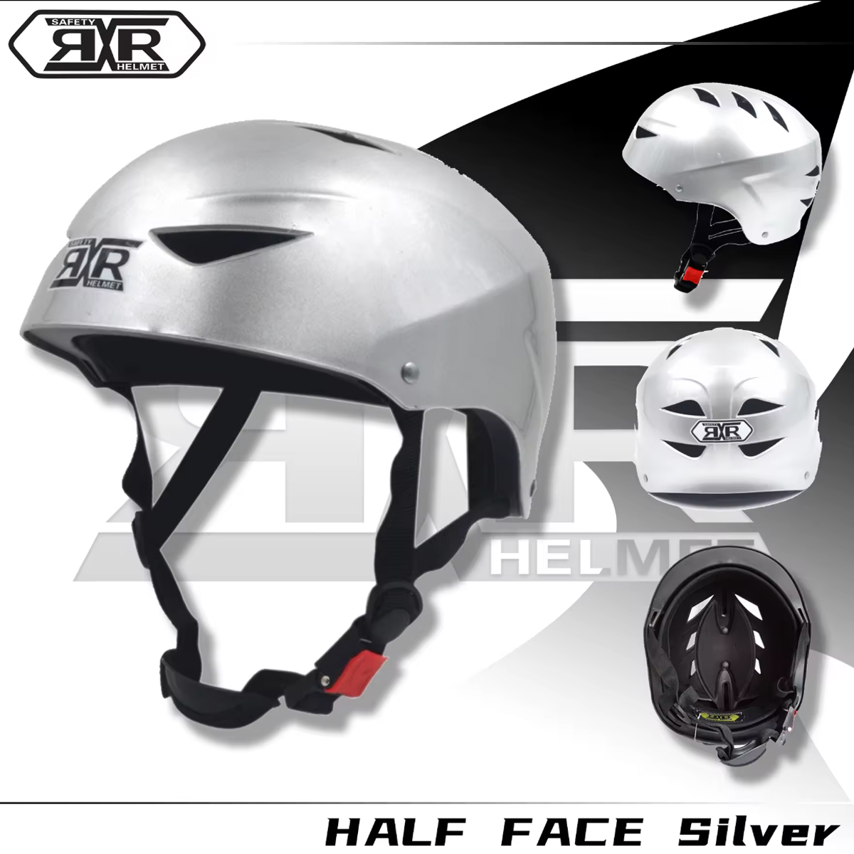 RXR R066-E Nutshell Helmet Unisex(E-Bike, Bicycle, Motorcycle)Open Face ...