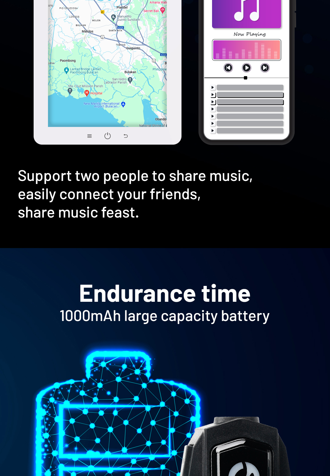 GILLE GP1 GP2 intercom for helmet headset bluetooth intercom for music ...