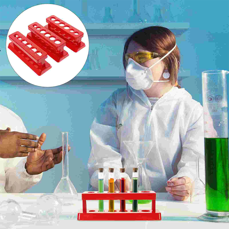 1pcs 6-Hole Plastic Test Tube Rack Laboratory Test Tube Rack ...