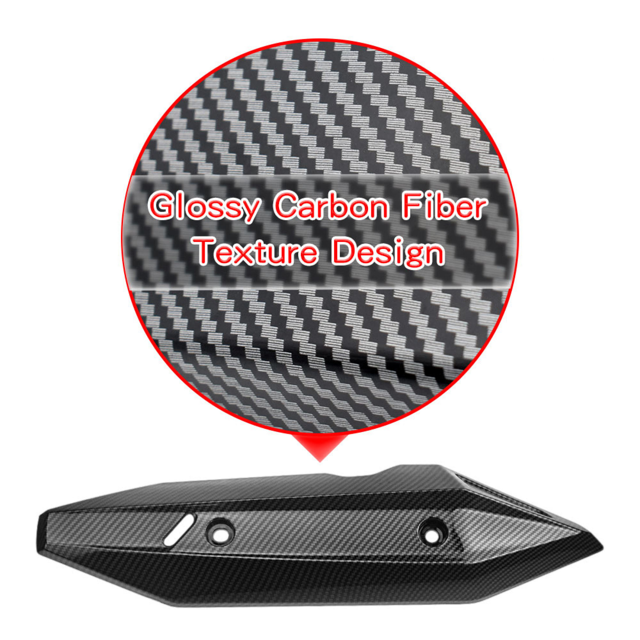 MUFFLER COVER FOR CLICK MUFFLER COVER MATTE BLACK / GLOSSY CARBON FOR ...