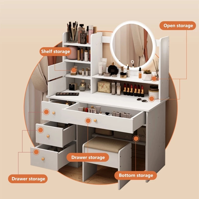 Dressing Table dresser Bedroom Minimalist Modern Ins Dressing Table ...
