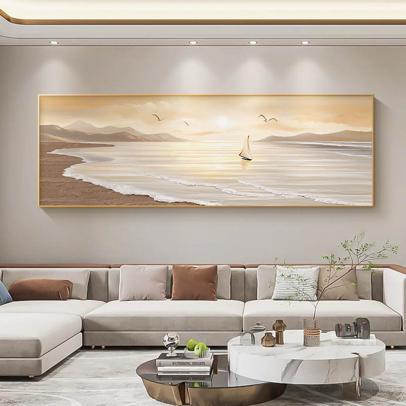 Horizontal mural decorative painting living room mural decoration ...