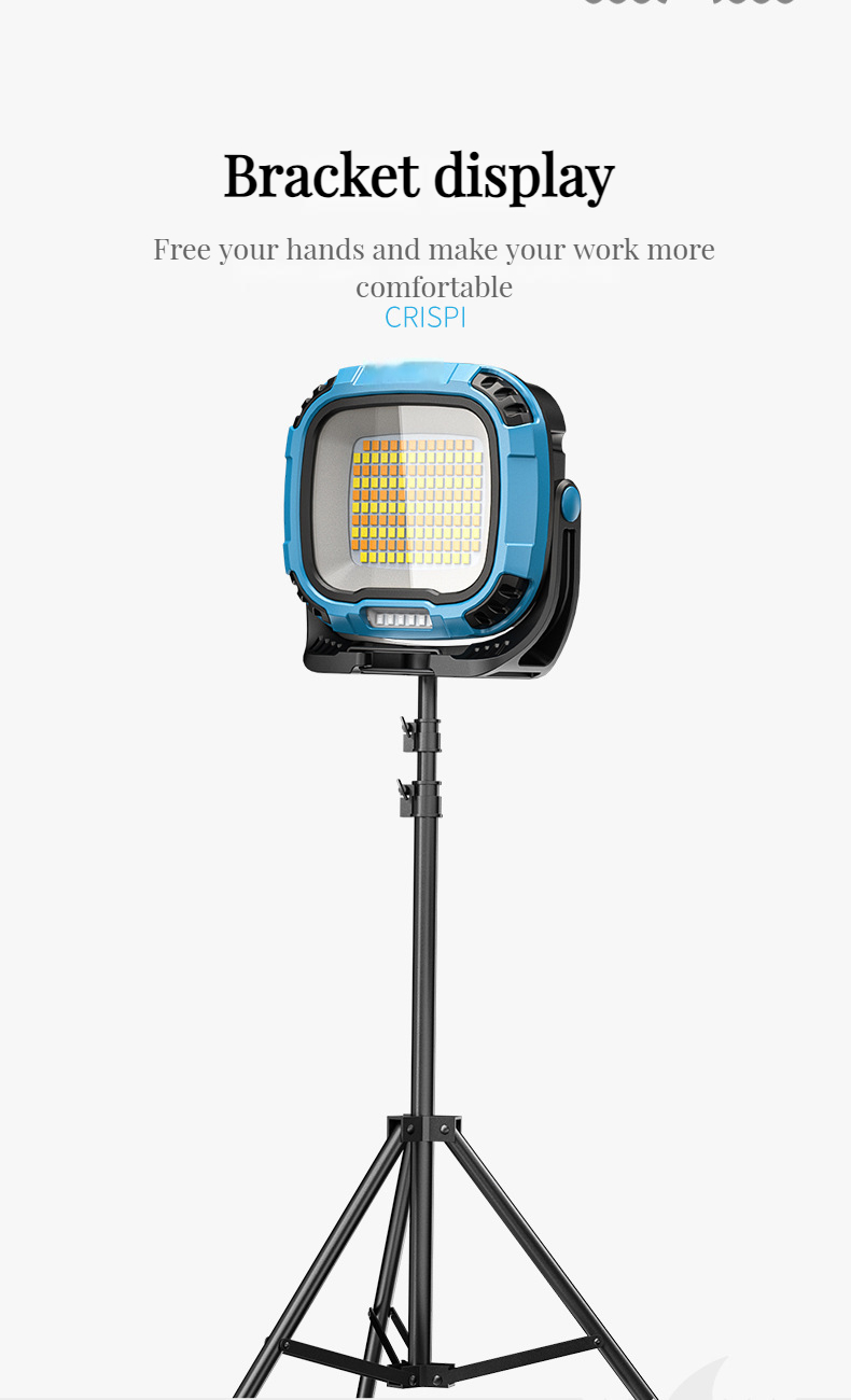 Portable LED Spotlight Lantern Strong Light Flashlight Outdoor Camping ...