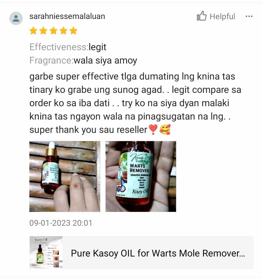 Effective Mole warts skintag nunal kulugo fast Removal Kasoy Oil All ...