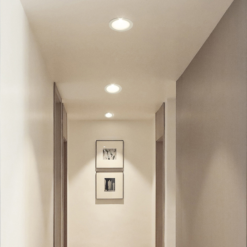 Ultra Thin Pin Light Led Ceiling Light Tri Color Recessed Downlight ...