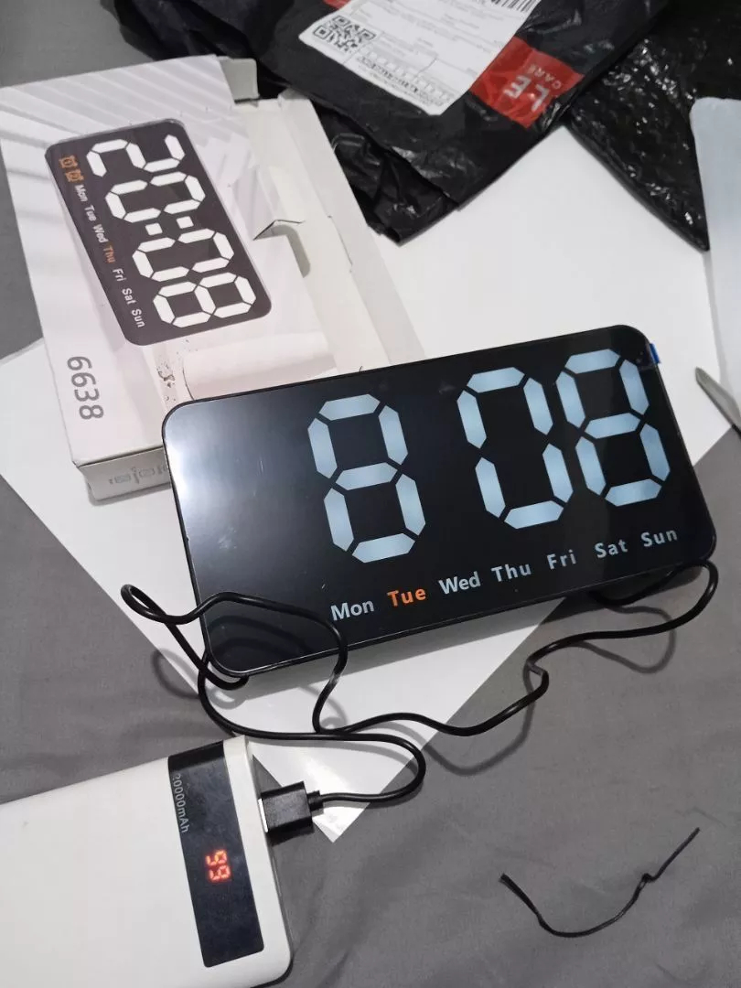 Electronic Wall Clock, Wall-mounted Multi-functional Digital LED Clocks ...