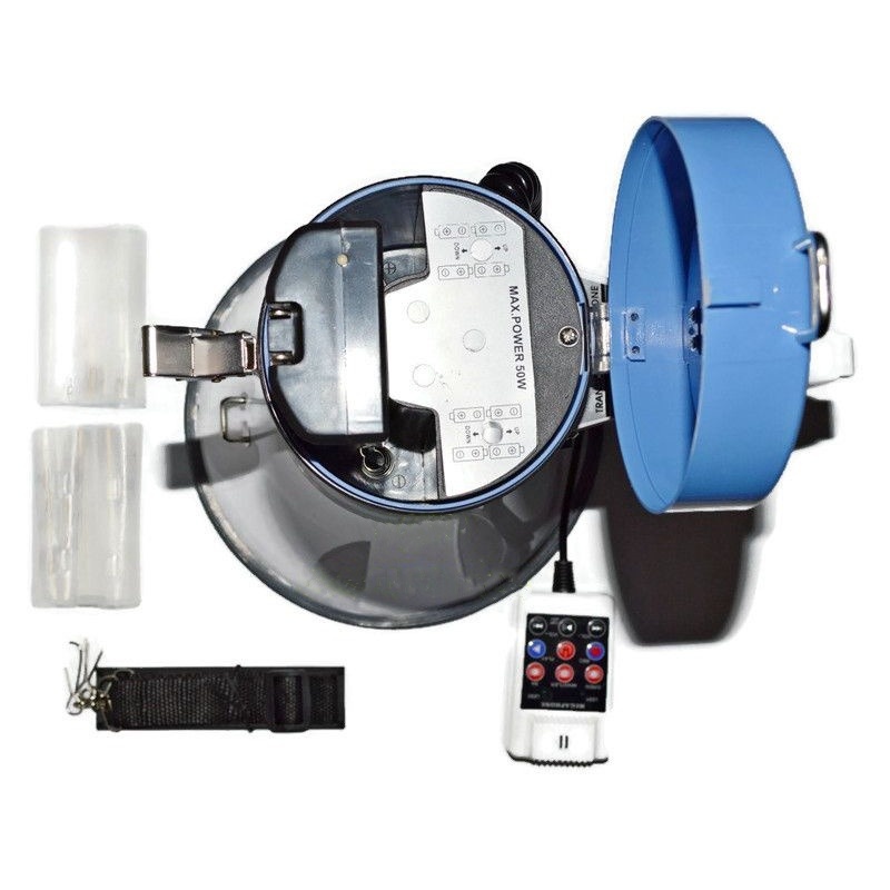 Megaphone with recorder, MU-8R Rechargeable 50W ,Siren, Horn, Whistle ...