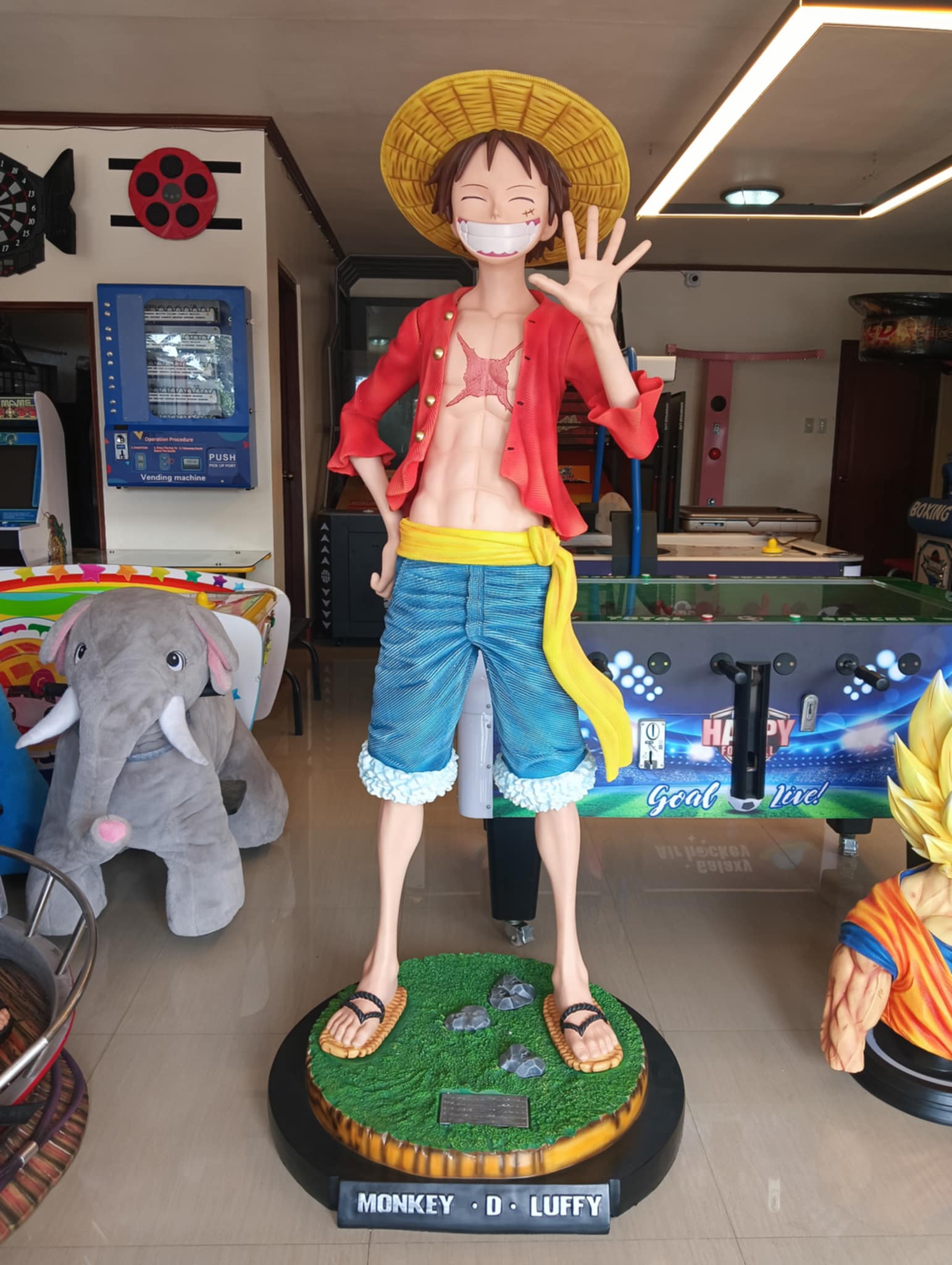 One Piece Monkey D. Luffy Life Size Action Figure Statue | Shopee ...