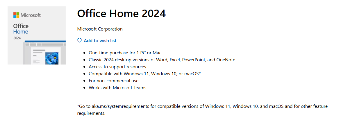 Microsoft Office Home 2024 for PC/Mac | Word Excel Power Point One Note | Shopee Philippines