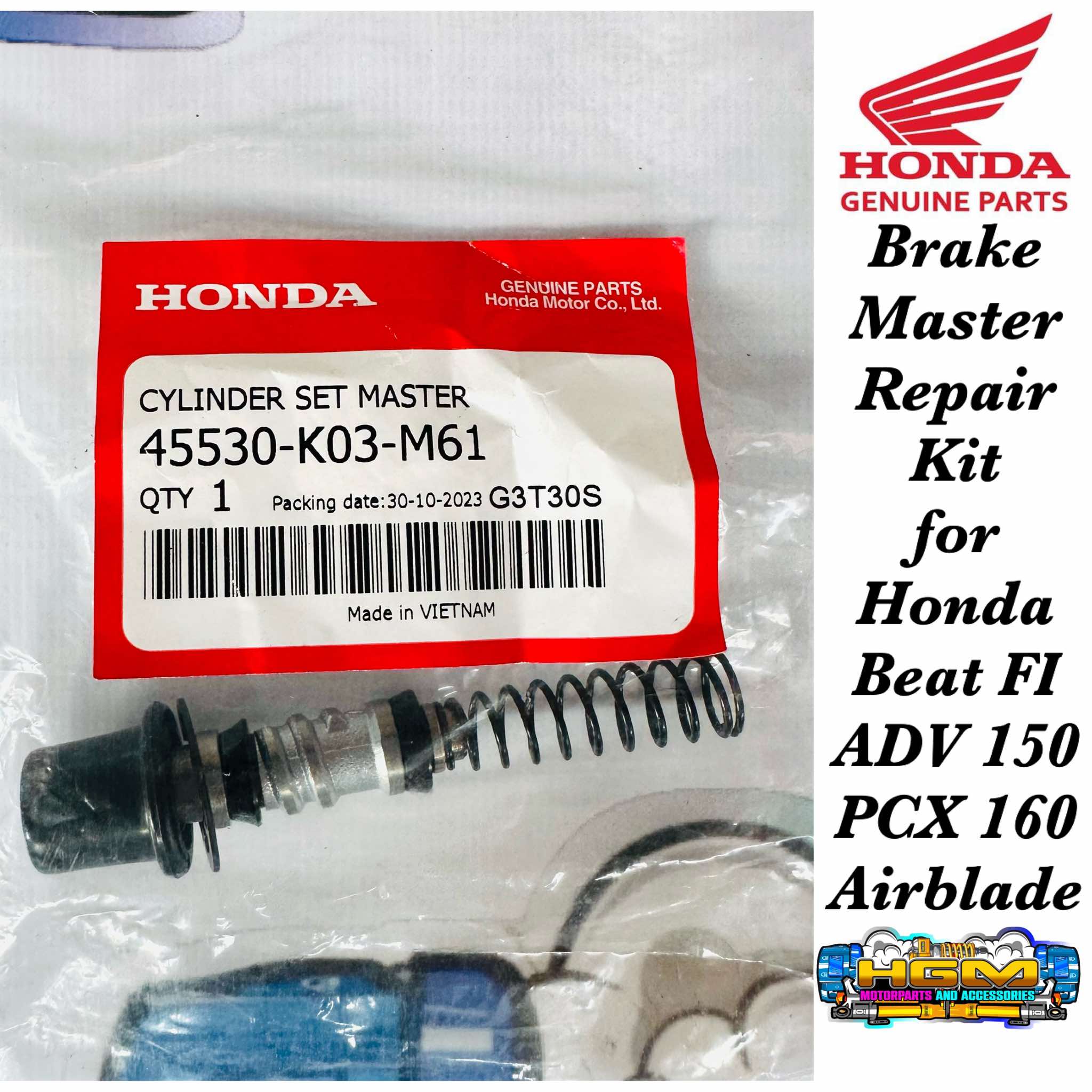 BRAKE MASTER REPAIR KIT FOR BEAT FI | ADV 150 | PCX 160 | AIRBLADE ...