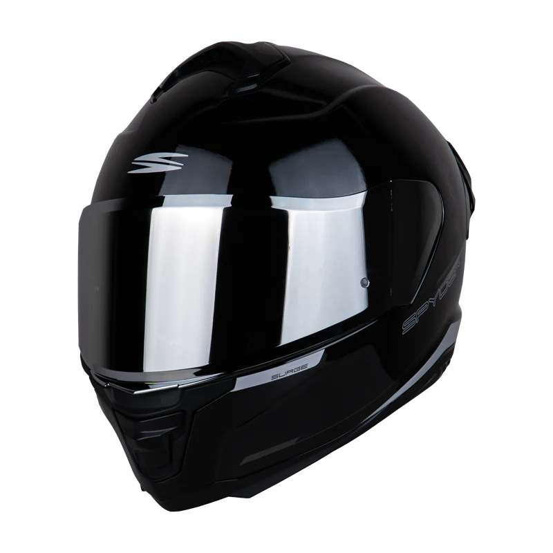 【EAGLE SPEED】SPYDER FULL FACE HELMET SURGE V2 GLOSS BLACK SILVER GRAY ...