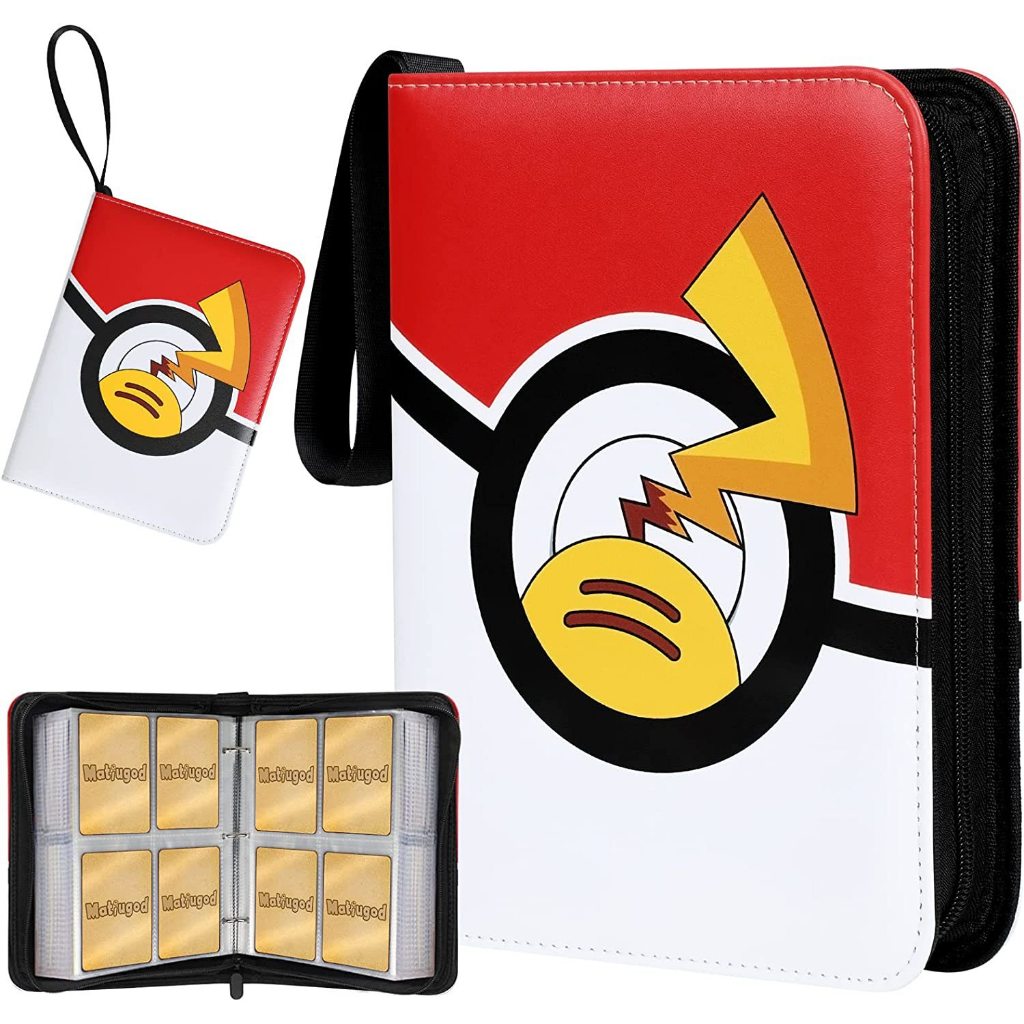 Pokémon Card Album Pokémon Game Card Book 4 Grid loose-leaf Card Pack ...