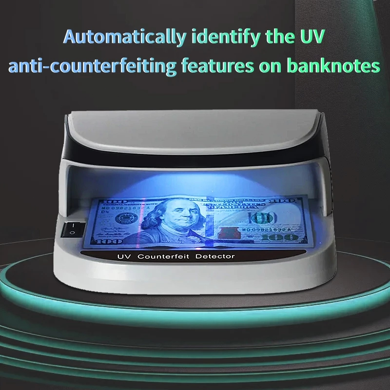 Wireless automatic banknote detector purple light with money detector ...