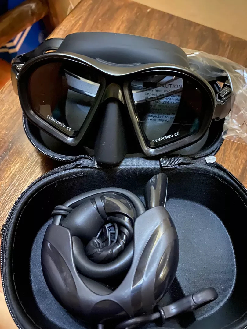 COD Wet Gopro Mount Low Volume Tempered Glass Freedive Mask J-type ...