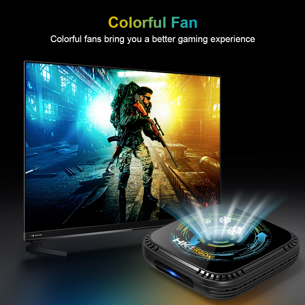 PULIERDE HK1 H8X Android TV Box 4K/8K UHD Wi-Fi 6 BT5.0 Built-in ...