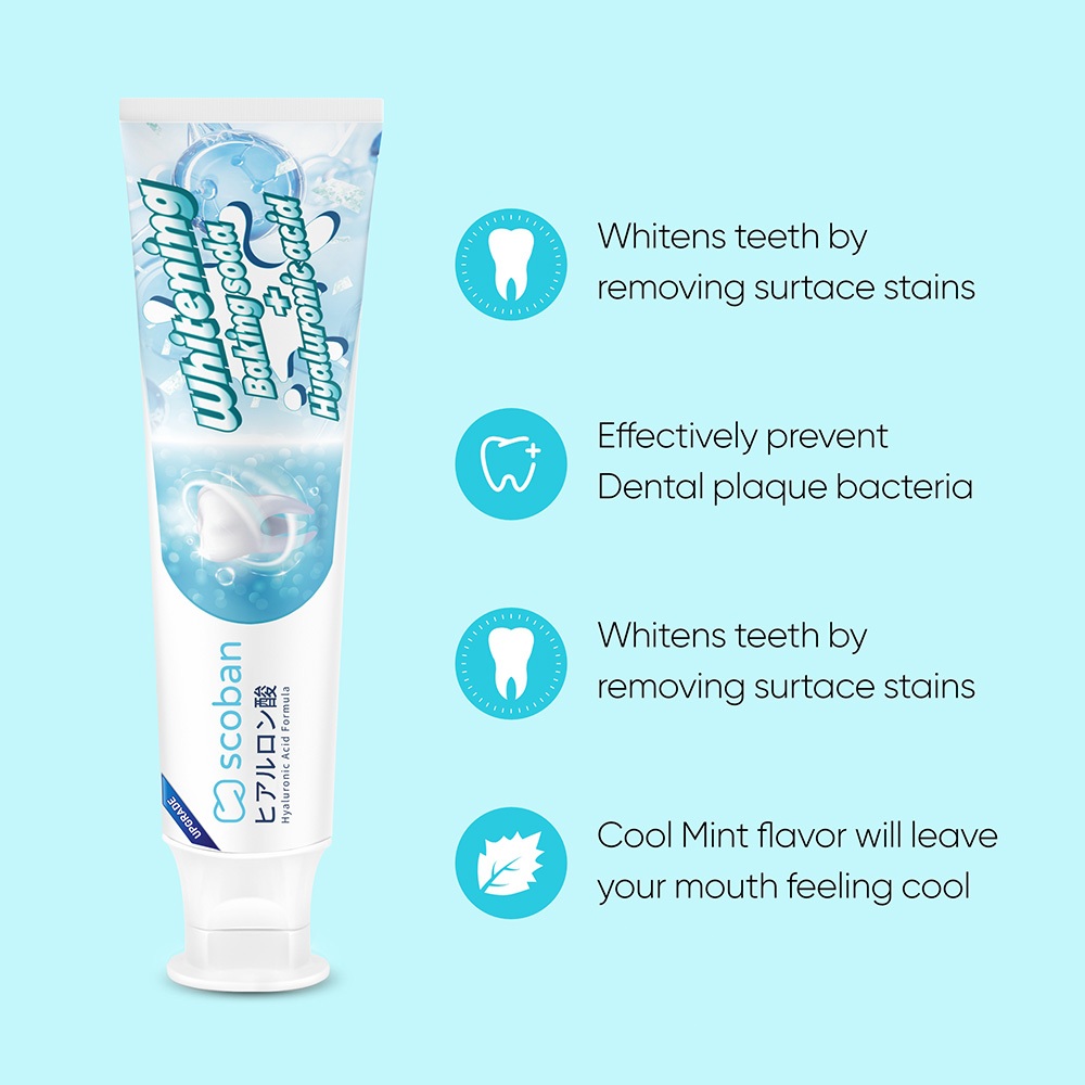 Buy 1 Get 2 Scoban Whitening Toothpaste Japan Hyaluronic Acid Dual ...