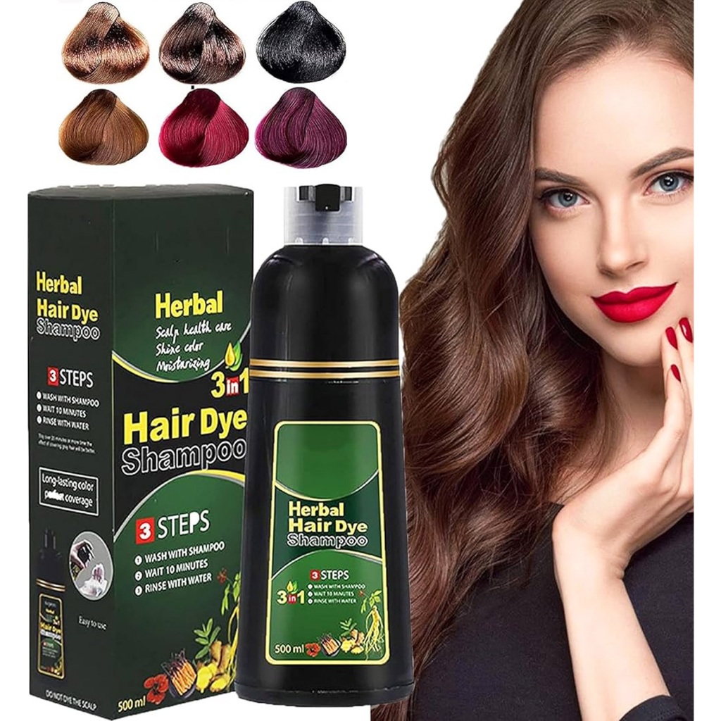 100 Original Augeas Herbal Hair Dye Shampoo Effective Black Hair 0698