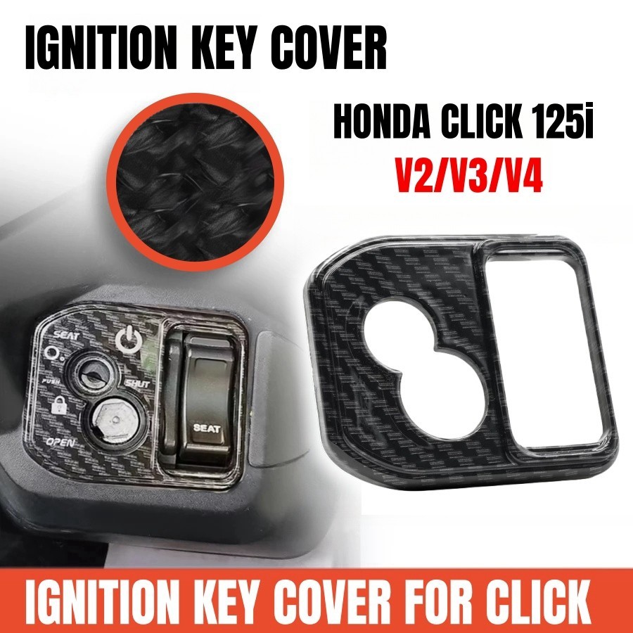 IGNITION KEY COVER FOR HONDA CLICK 125i V2/V3/V4 GARNISH KEY COVER WITH ...