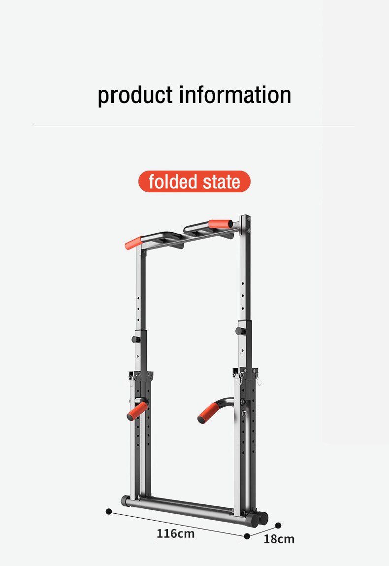 Folding Pull-up bar Indoor horizontal bar Home push-up bar stand Floor ...